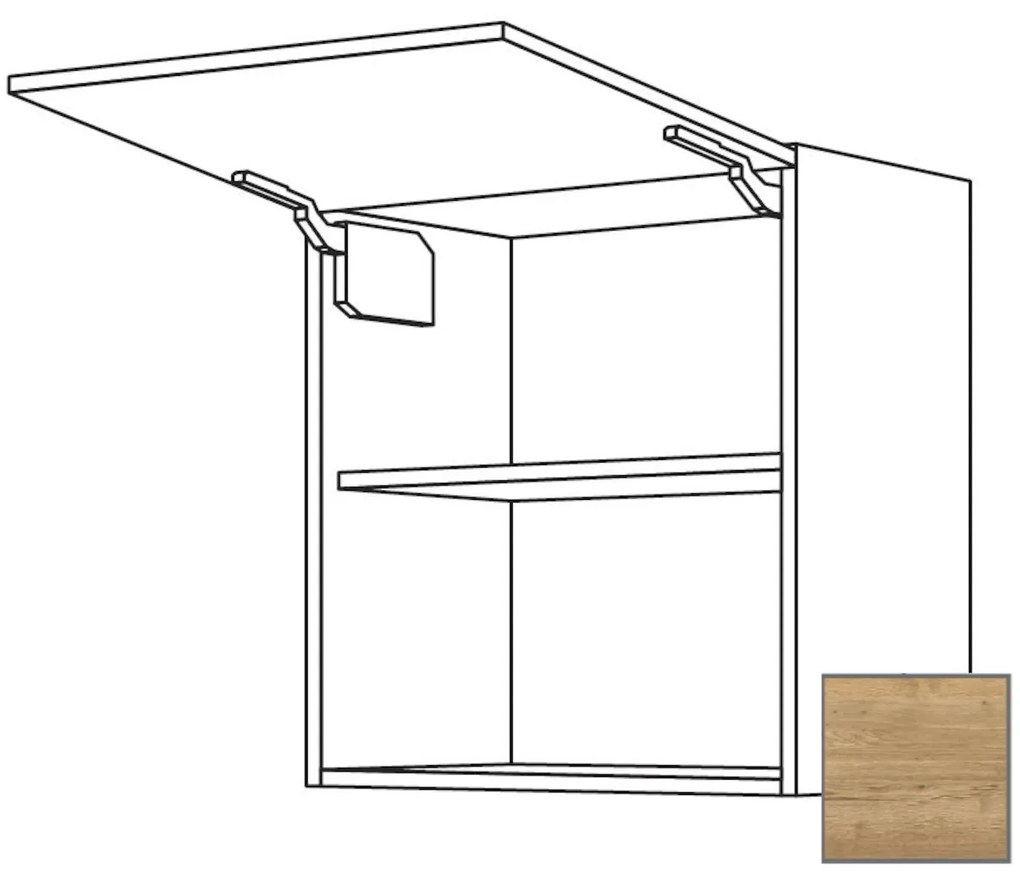 Kuchyňská skříňka horní Naturel Sente24 výklopná 60x72x35 cm dub sierra 405.WM601