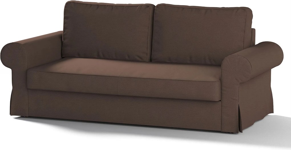 Potah na pohovku IKEA Backabro, 3-místná, rozkládací barva hnědá látka pletený vzor