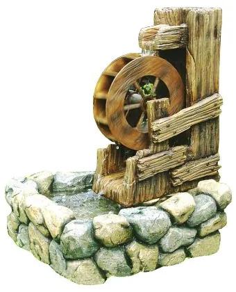 Zahradní kašna - fontána vodní kolo