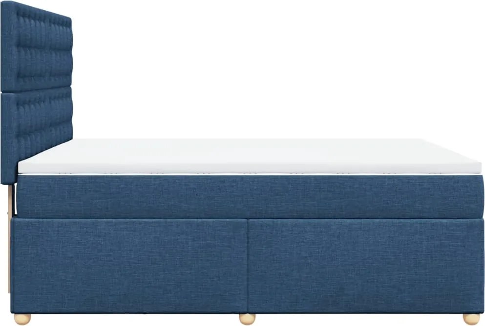 Box spring postel s matrací modrá 160x200 cm textil 3291351