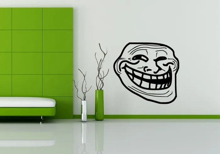 IMPAR Samolepka na zeď Meme Trollface (Velikost: 60 x 56 cm)