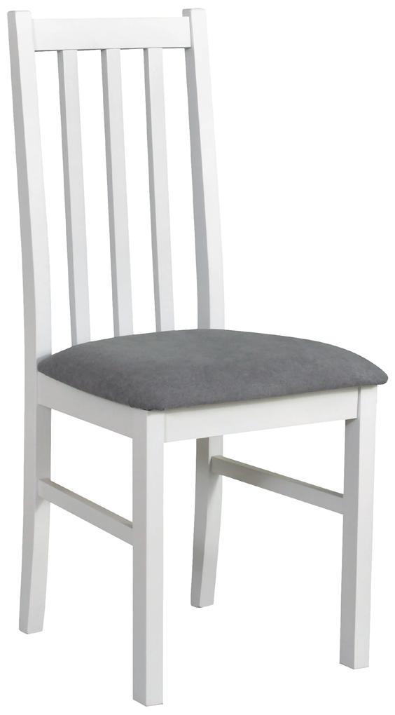Jídelní židle Edita 2 Zvolte dřevo: Bílá, Zvolte látku: látka 6b
