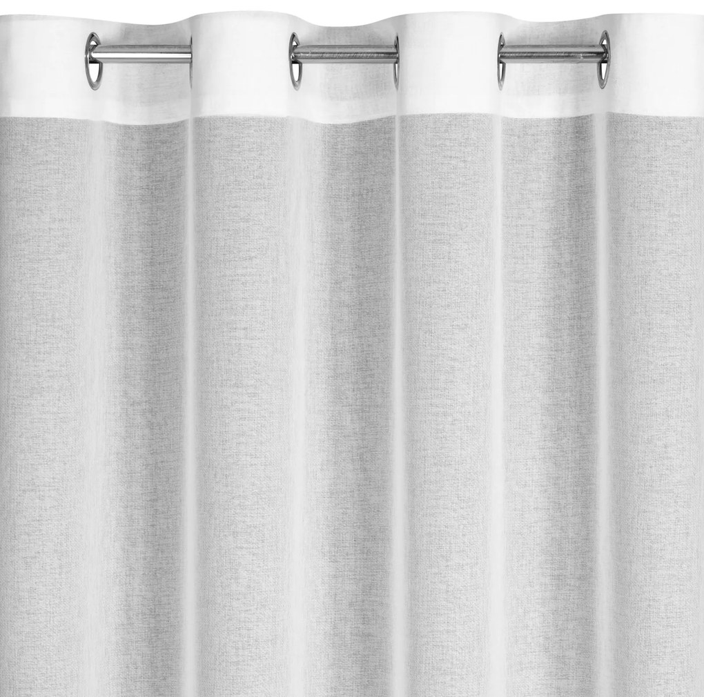 ZÁCLONA NA KROUŽCÍCH ESTELLA 140X250 CM LISTY