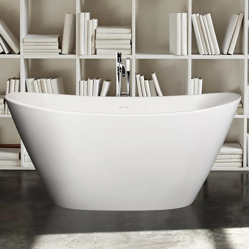 Oválná vana z litého mramoru STONE AMORE Z 1600 × 850 STONE AMORE 127 kg 260 l 9930000