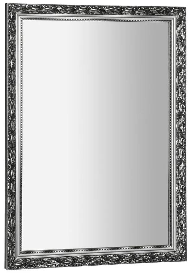 SAPHO - MELISSA zrcadlo v dřevěném rámu 570x770mm, stříbrná NL394