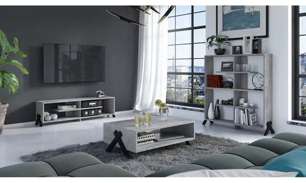 TV stolek Denzi (beton millenium)