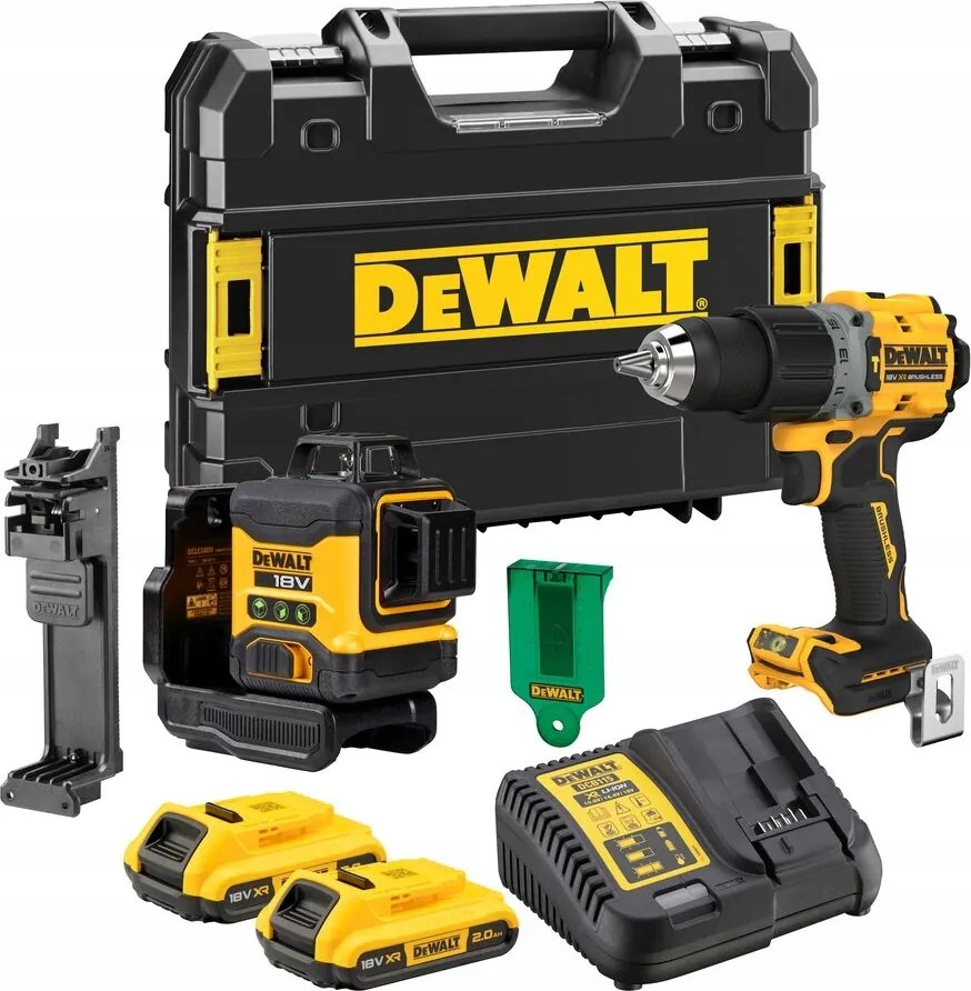 Sada 2 akumulátorových nástrojů 18V 2x2,0Ah DeWALT [DCK2095D2T-QW]