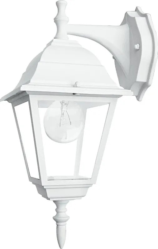 FAN LANT-ROMA/AP1B BCO Venkovní nástěnné svítidlo DOWN ROMA bílá, 1xE27, IP44, 19,5 x 35 x 14,6 cm - FANEUROPE