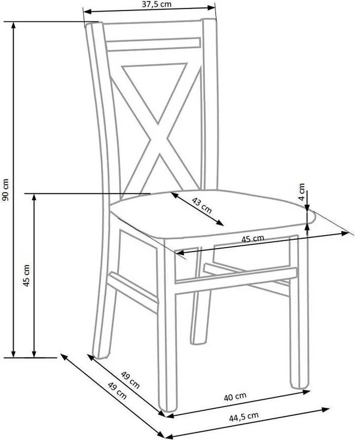 Jídelní židle Darius II, dub sonoma