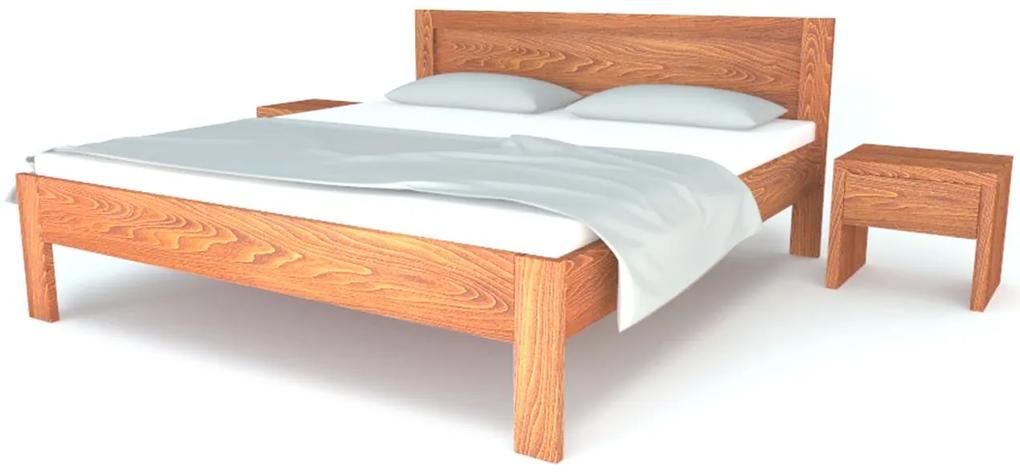 Postel Postelia RIO Smrk 180x210 - dřevěná postel z masivu o šíři 4 cm