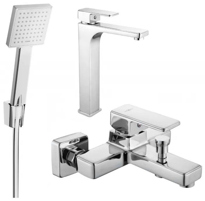 Mexen Cetus R45 koupelnový set, chrom - 744313R45-00