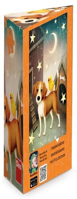 Dino Puzzle triangl Ztracené kuřátko 24 dílků