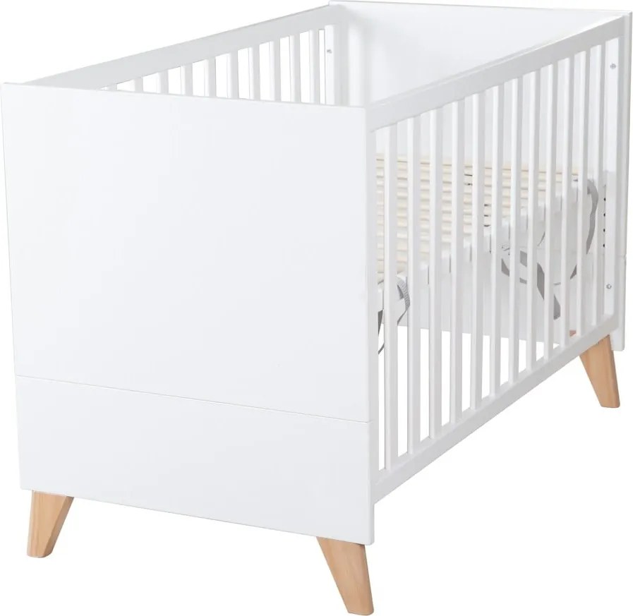 Bílá postýlka 60x120 cm Léon – Roba Biano.cz