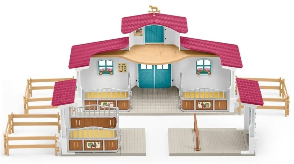 Schleich 42567 Horse Club Stáj s příslušenstvím u jezera