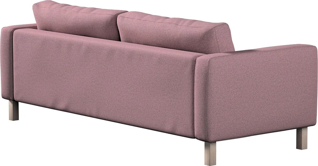 Potah na pohovku IKEA Karlstad, 3-místná, rozkládací barva růžová látka pletený vzor