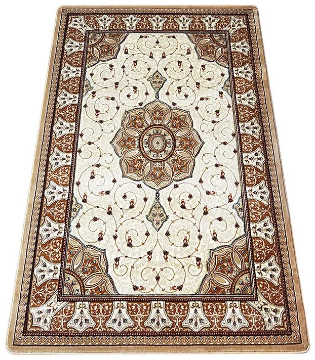 Berfin Dywany, Kusový koberec Adora 5792 K (Cream), 200x290, hnědá, chodba / předsíň