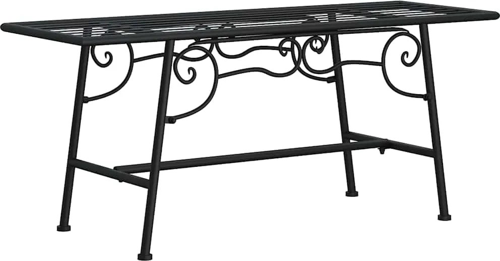 Lavice kolem stromu 110 cm černá ocel 318827