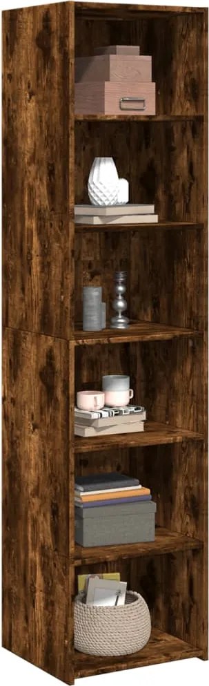 Skříň highboard kouřový dub 45 x 41 x 185 cm kompozitní dřevo 3281677