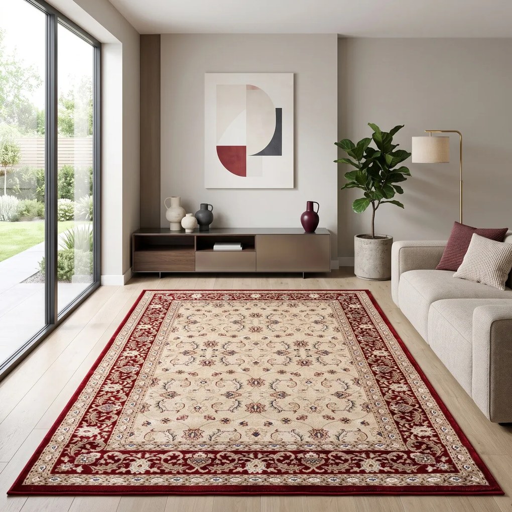 Angel Carpet, Kusový koberec Sultan 21 Red, 80x150, červená, kancelář