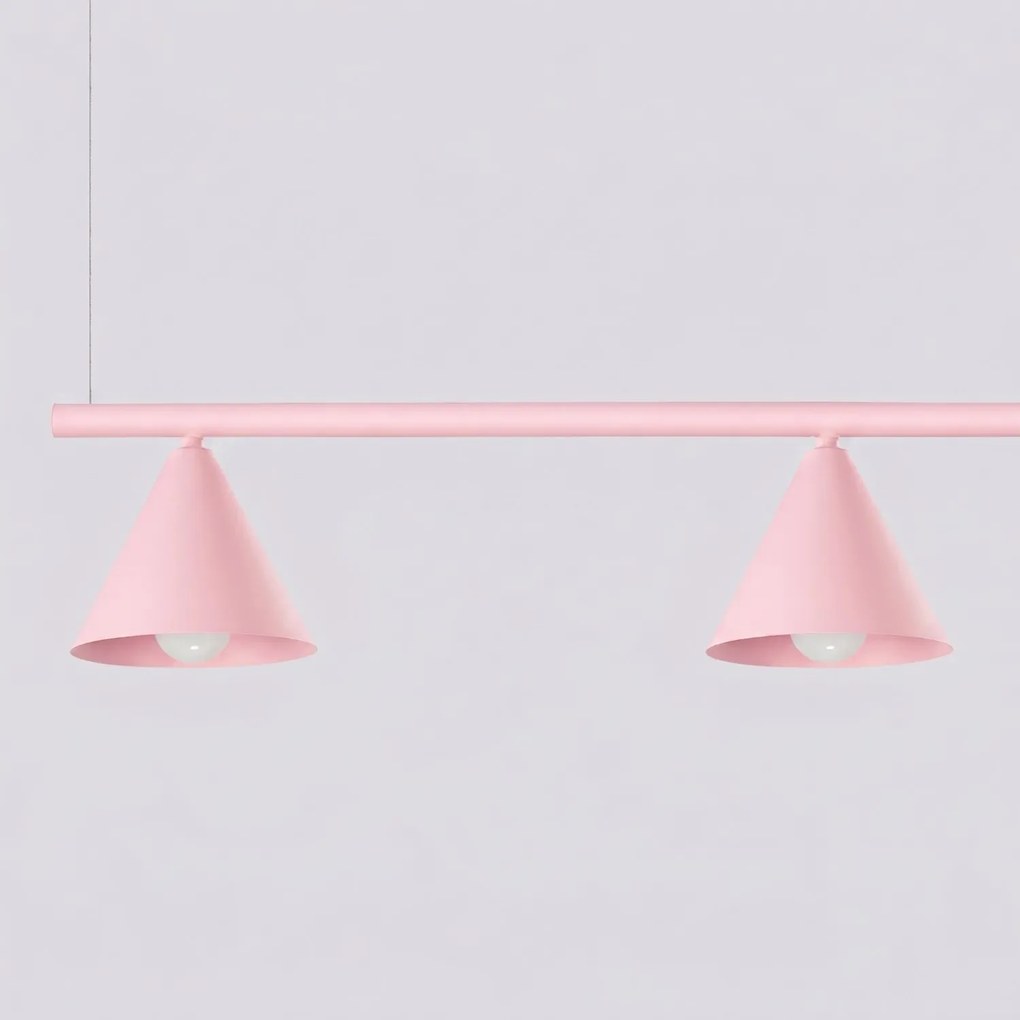 Sollux Lighting Lustr NOX 4L růžový