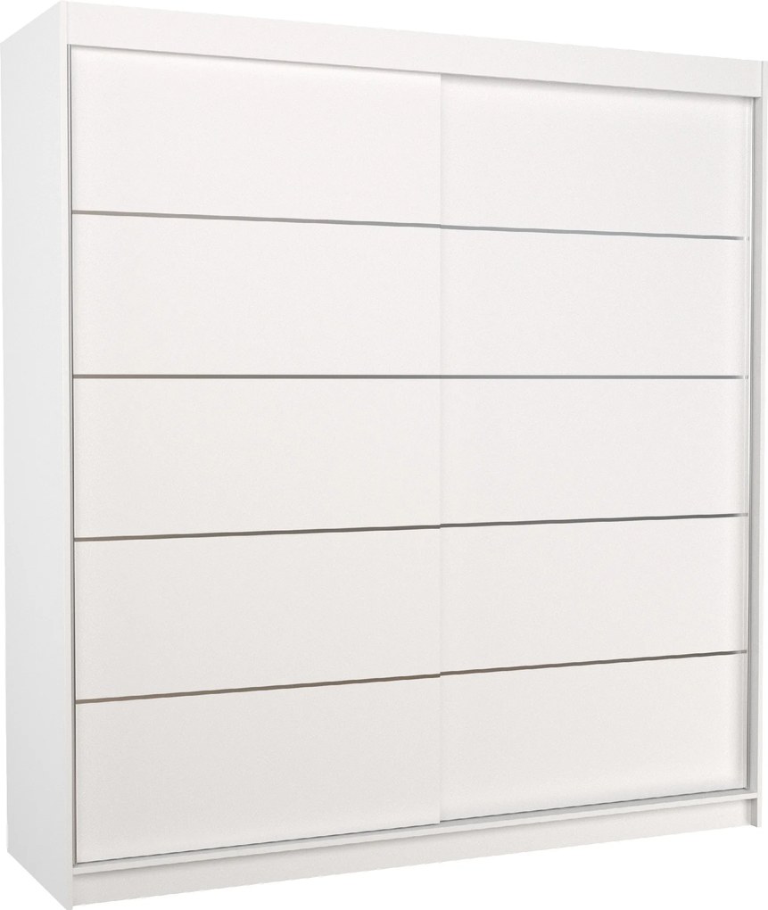 ADRK Furniture Skříň s posuvnými dveřmi ESTEVA 200 ADRK-SW-EST-W-200