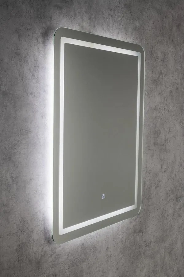 Aqualine SALICA zrcadlo s LED osvětlením 60x80cm, dotykový senzor, stmívatelné SC080
