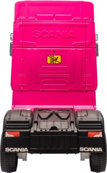 LEAN CARS Elektrické auto na baterie Scania 500R HL698 růžové 4x4