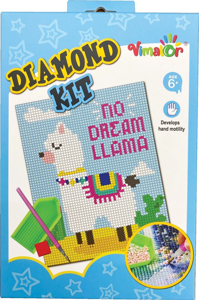 Diamantové malování - Lama