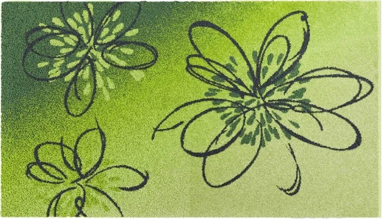GRUND LUSIA - Koupelnová předložka zelená Rozměr: 60x100 cm
