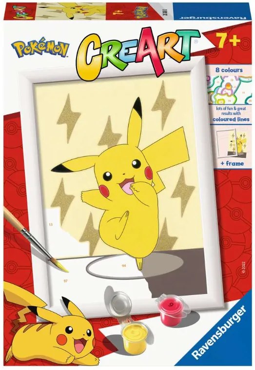 Ravensburger Malování podle čísel - CreArt - Pokémon  13 x 18cm