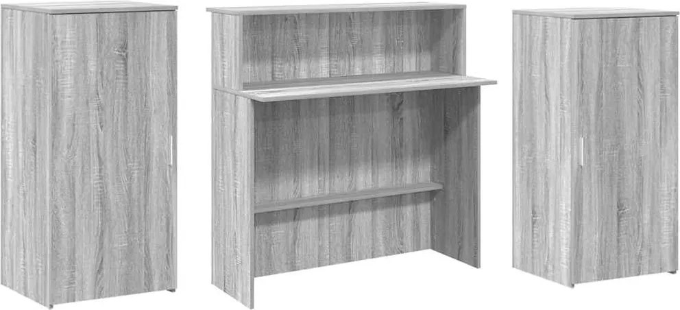 Recepční stůl hnědý dub 200x50x103,5 cm kompozitní dřevo 3324219