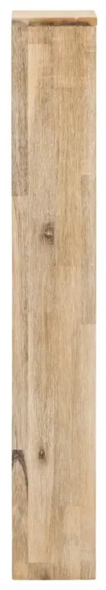 furniture-nabytek.cz - Masivní závěsná polička Jolano z akáciového dřeva, lakovaná, přírodní barva – 25×15×100 cm