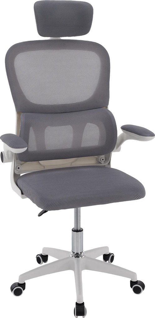 Ergonomická kancelářská židle IMPERIAL - šedá síťovina