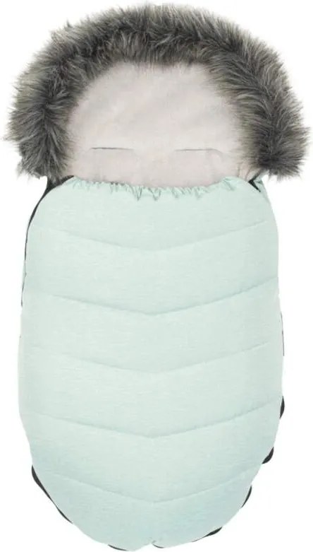 Dětský fusák New Baby s kožíškem dusty green