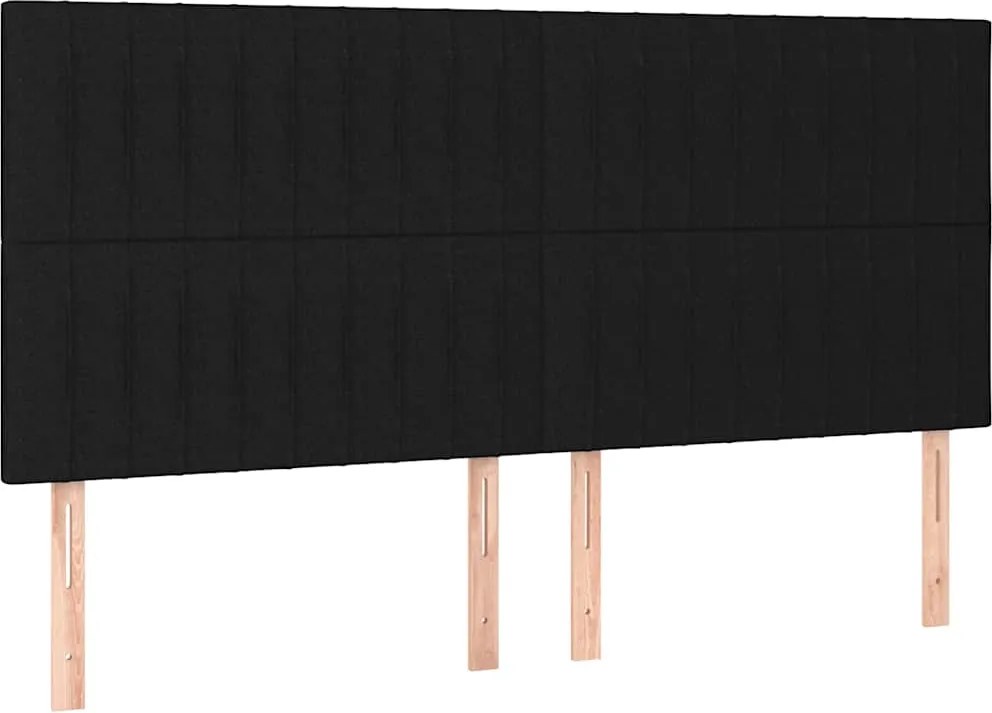 Box spring postel s matrací černá 180x200 cm textil 3128703