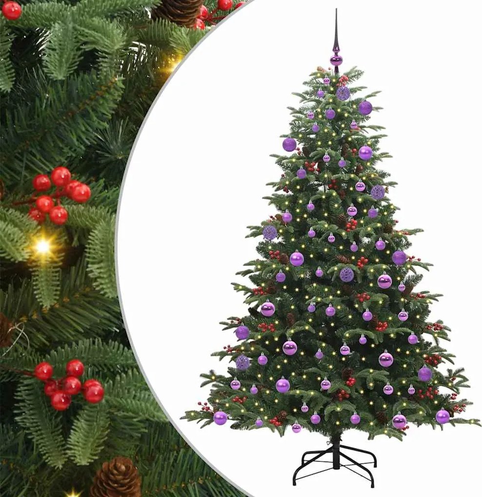 Umělý vánoční stromeček Zelená 180 cm PVC, kov a plast 3395556