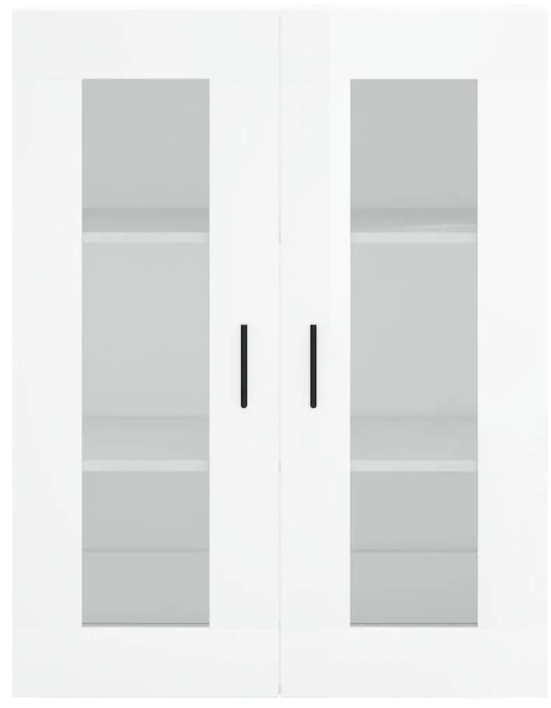 Skříň highboard lesklá bílá 69,5 x 34 x 180 cm kompozitní dřevo,  3198547