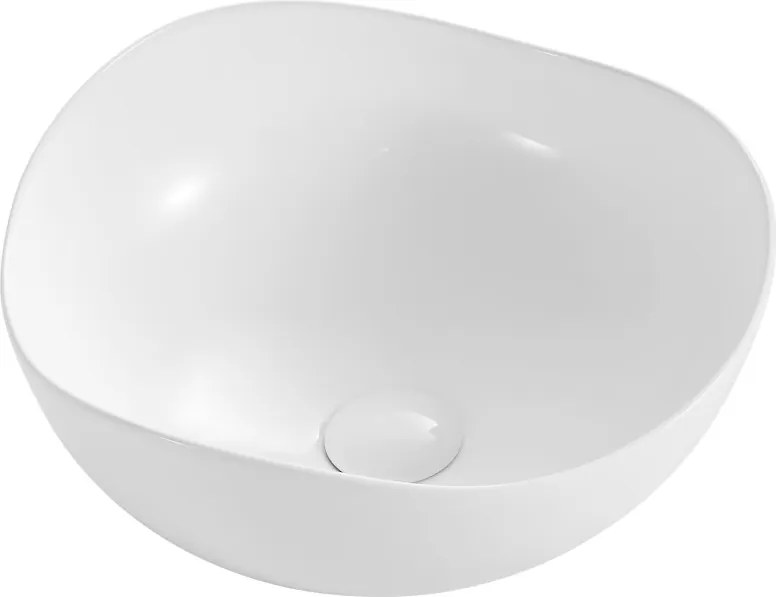 Mereo, Mereo Umyvadlo na desku bez přepadu, Lorane, 390x380x180 mm, proměnlivá výška, keramické, MER-UC393818