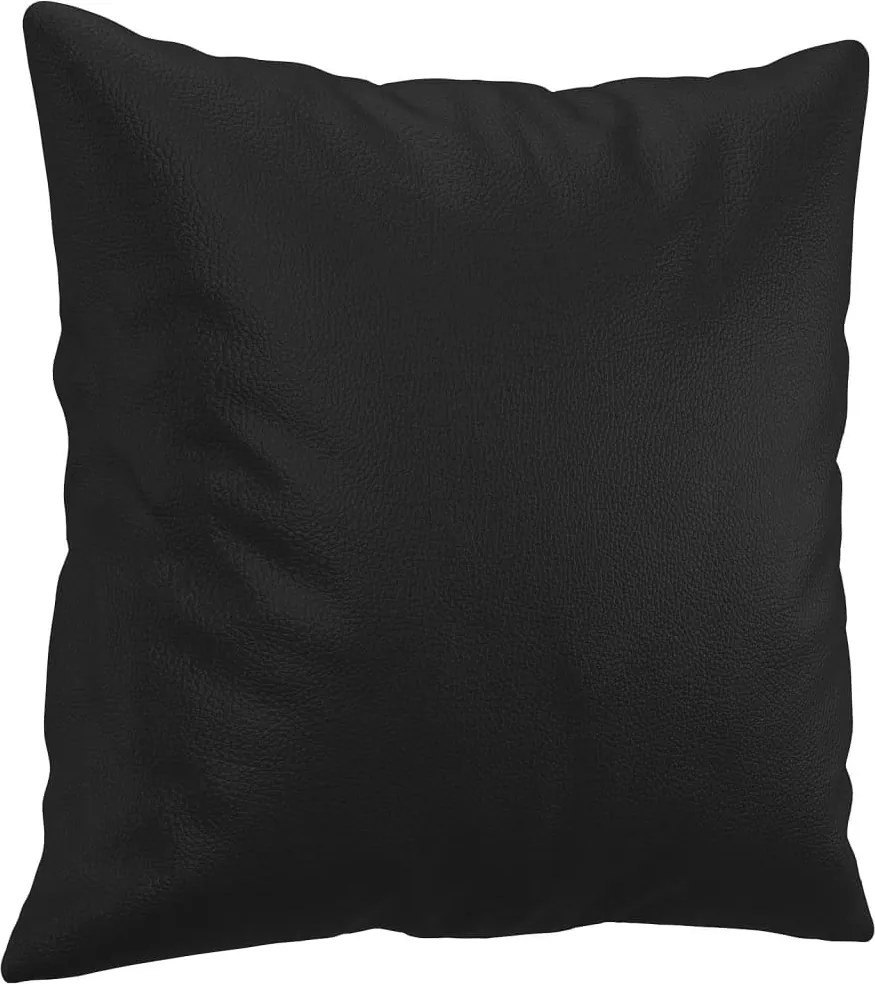 2místná pohovka s polštáři černá 120 cm umělá kůže 3200925