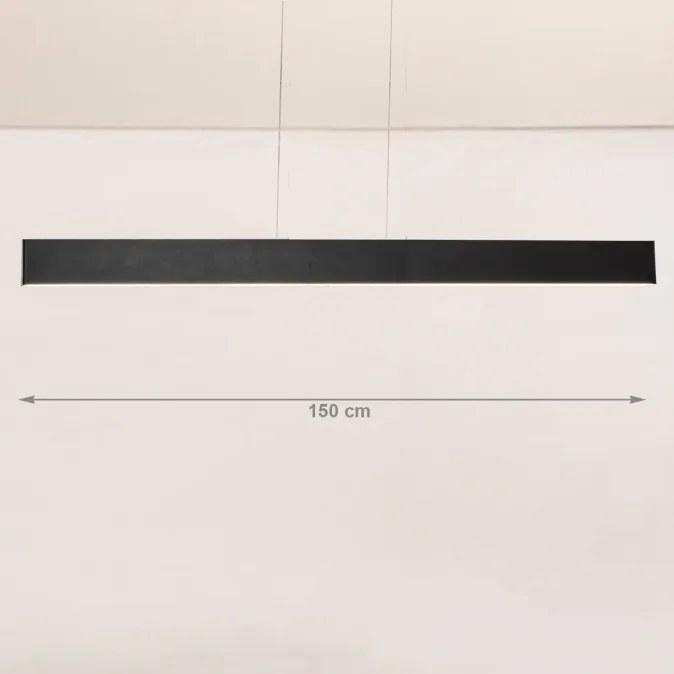 Závěsné stmívatelné LED svítidlo Linear 150 Black