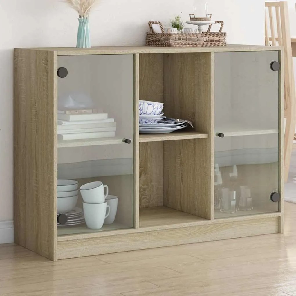 Příborník dub sonoma 102 x 37 x 75,5 cm kompozitní dřevo 3295873