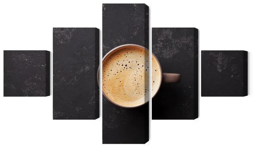 Vícedílný obraz Šálek Čerstvé Kávy Nedostatek Nedostatek Přírodní plátno 250x150