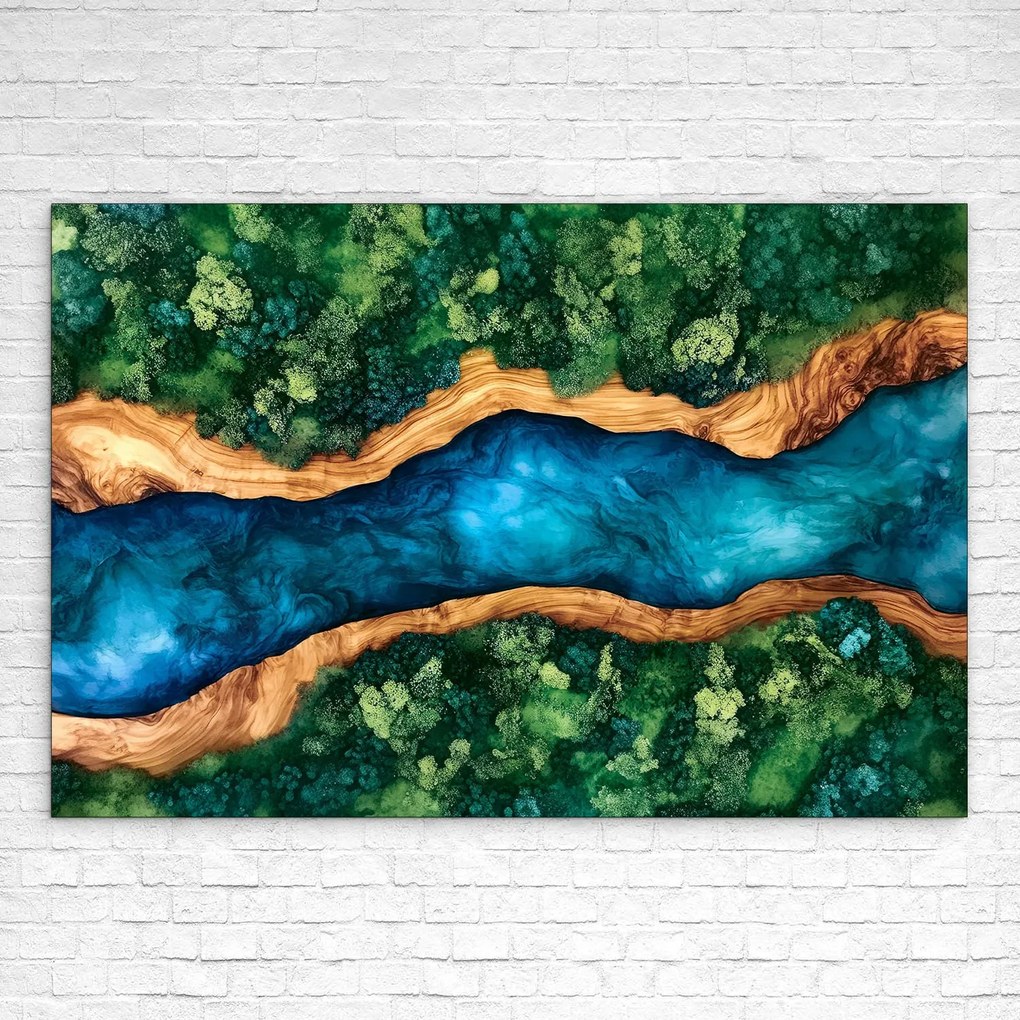 DUBLEZ | Tištěný mechovo-epoxidový obraz - Nature | UV tisk, Premium