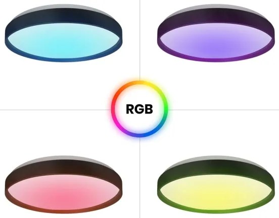 LED RGB Stmívatelné stropní svítidlo RINGO LED/36W/230V + dálkové ovládání