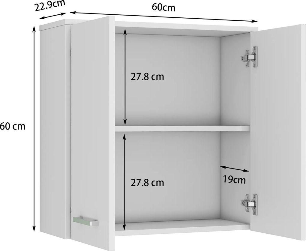Závěsná koupelnová skříňka - výběr z 11 provedení