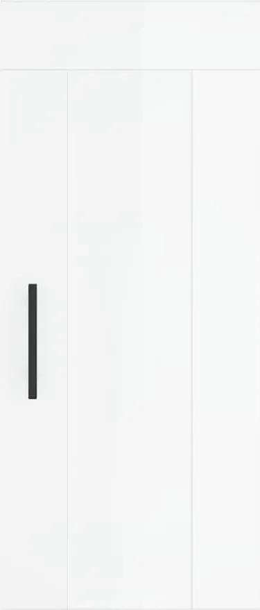 vidaXL Nástěnná skříňka 34,5 x 34 x 90 cm kompozitní dřevo [830526] Barva: bílá s vysokým leskem