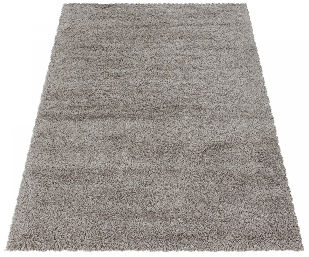 Ayyildiz, Kusový koberec Fluffy Shaggy 3500 beige, 280x370, béžová, ložnice