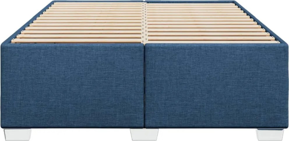 Rám postele bez matrace modrý 140 x 190 cm textil 3284477