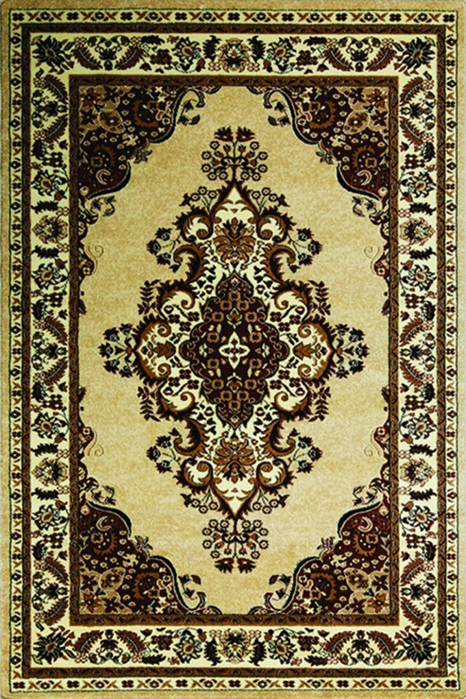 Jutex Kusový koberec klasický Metal 516A světle béžový 040x060 cm