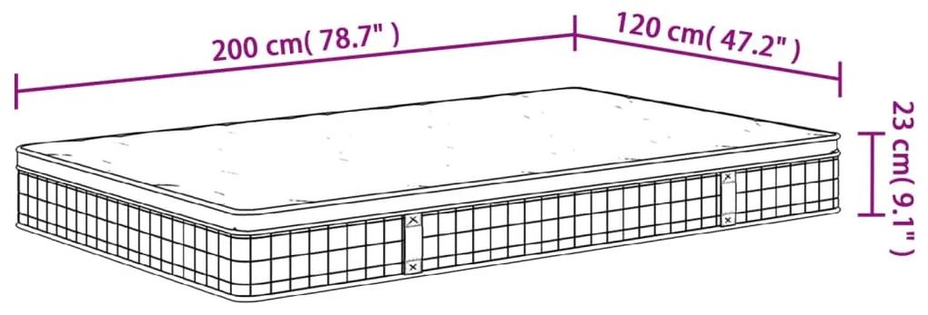 Matrace s bonnellovými pružinami medium 120 x 200 cm,  3206383